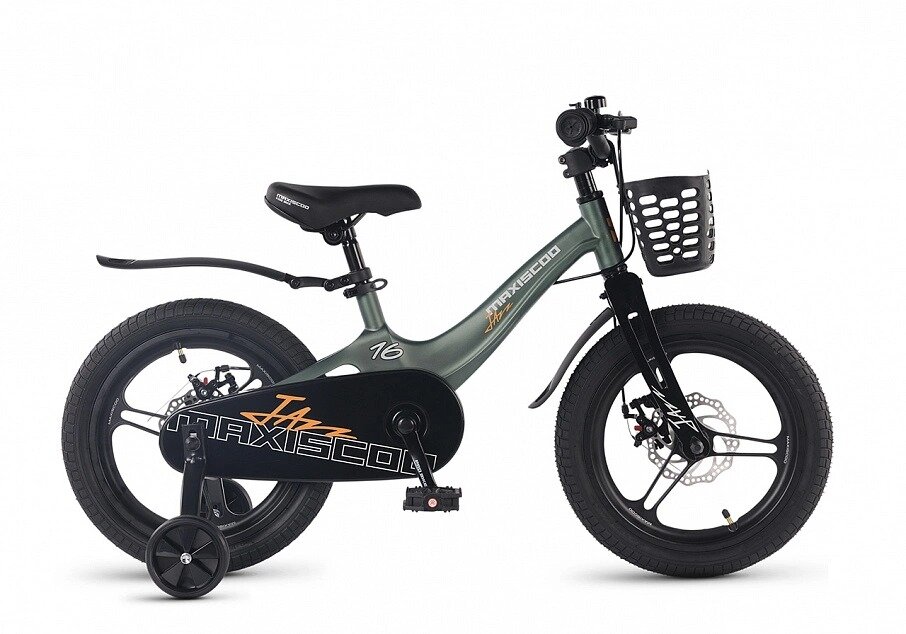 Велосипед MAXISCOO Jazz Pro 16" 2026 (требует финальной сборки), Цвет зеленый матовый