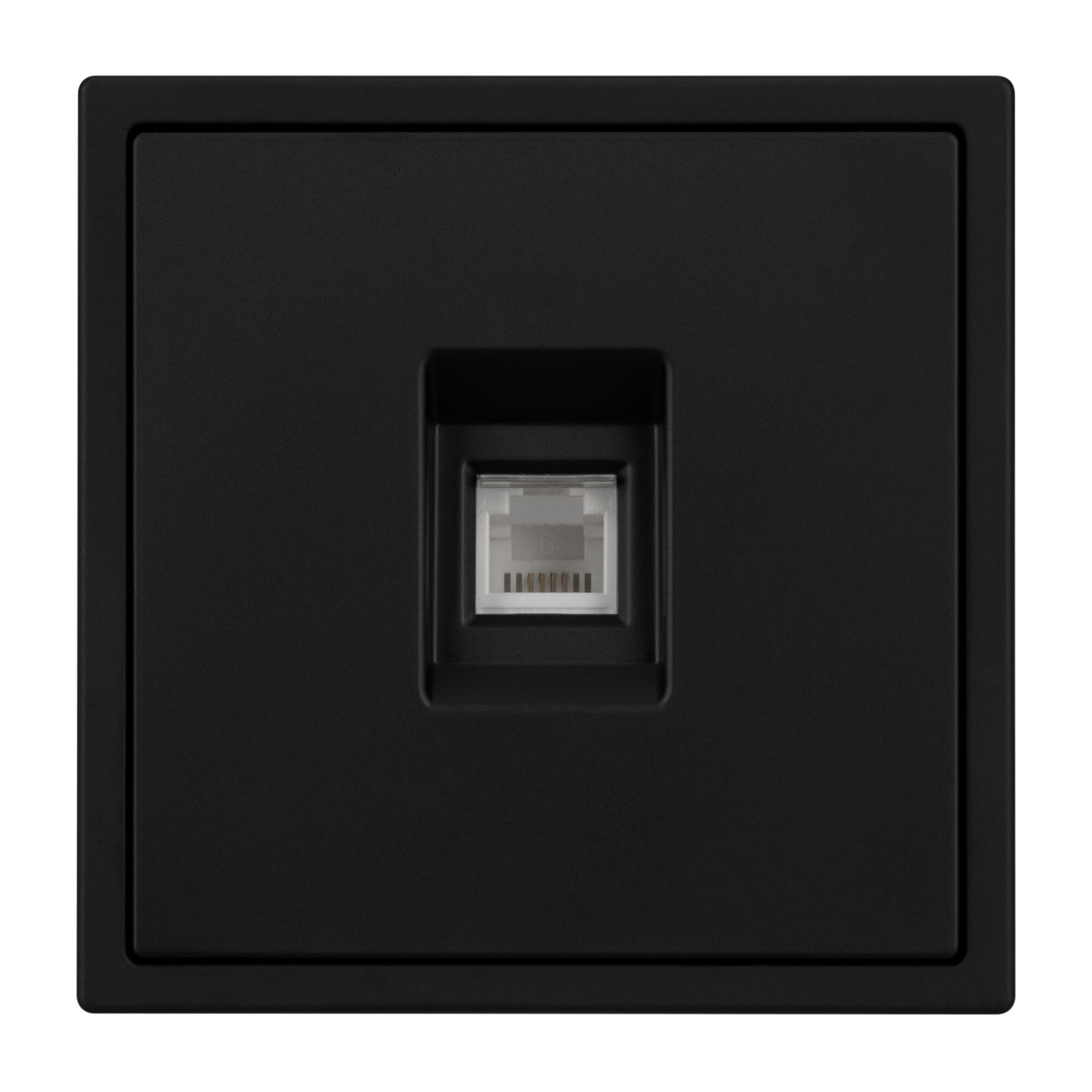 Розетка Arlight Механизм телефонной розетки SCT-NOBE-MTL1-SFPL-BK (RJ-11, 4C) (Arlight, Черный оникс)
