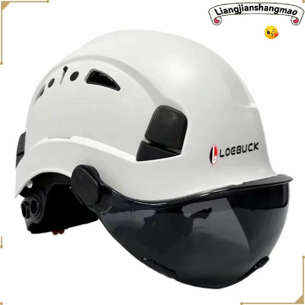 Каска для наружного строительства с очками выше по течению, альпинизм, высотный спасательный защитный шлем