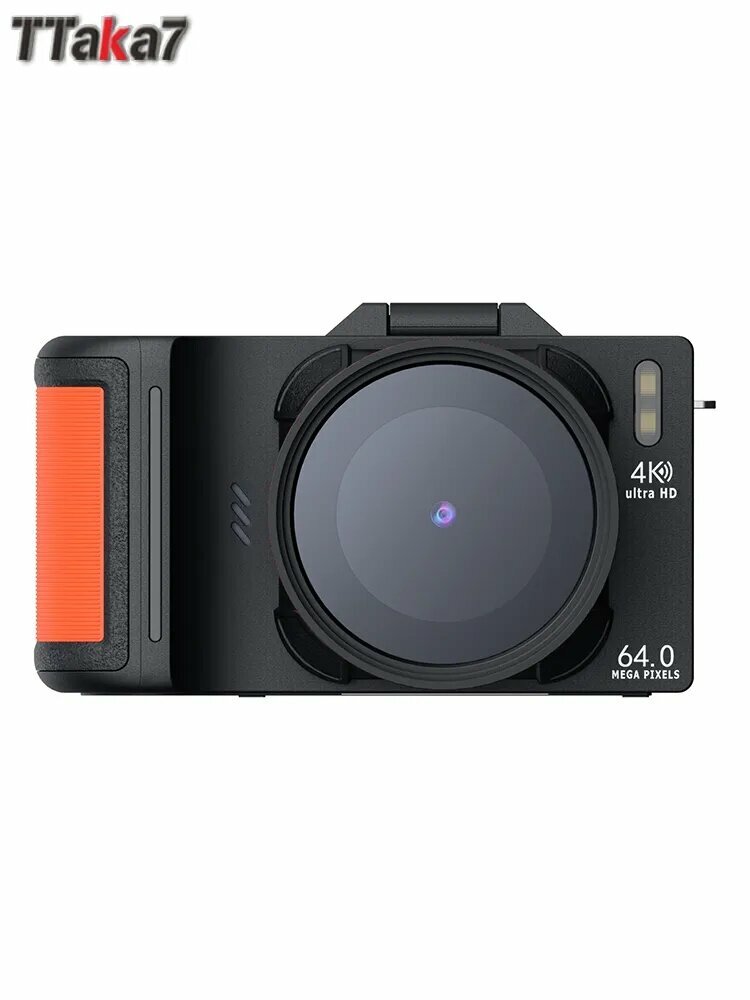 XJ200-цифровая камера высокой четкости 4K, 64 миллиона пикселей, 18-кратный зум, подключение Wi-Fi, видеоблог-камера с откидным экраном