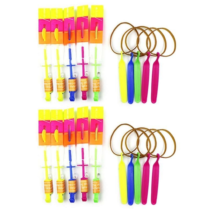 Светодиодный бамбуковый вертолёт-стрекоза