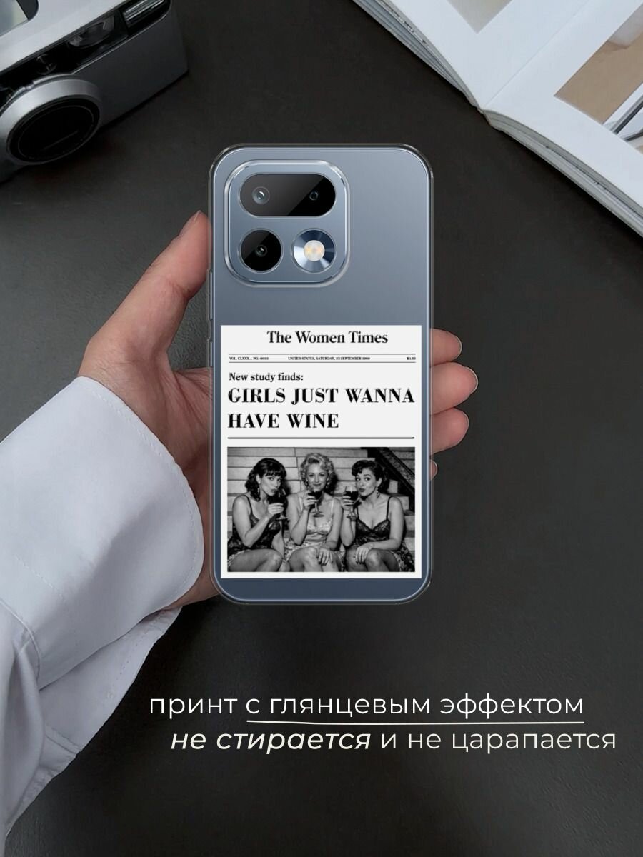 Силиконовый чехол на Realme 16 Pro / Реалме 16 Про с принтом The Women Times — фото 1