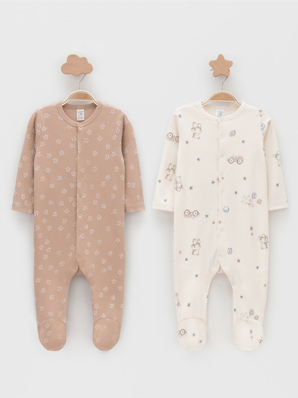 Комбинезон К 6541-2уп/кремовый Н108,бежевый Н105