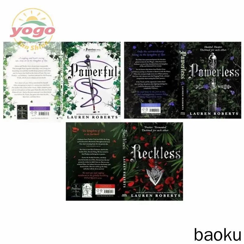 The Powerless Trilogy 1-3 by Lauren Roberts - Softcover Edition - English