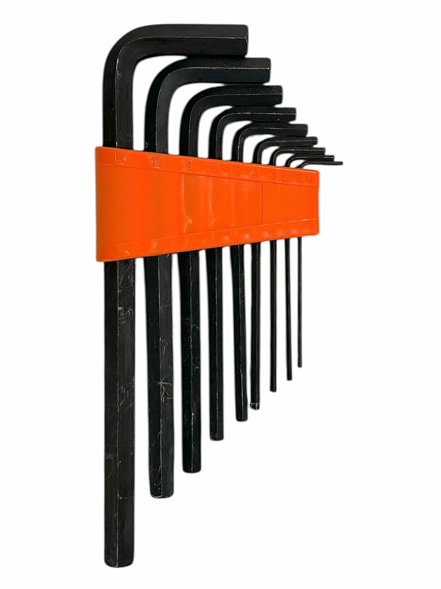 Набор шестигранных ключей / набор шестигранников 9 шт 2,0-12 мм, Г-образные, удлиненные