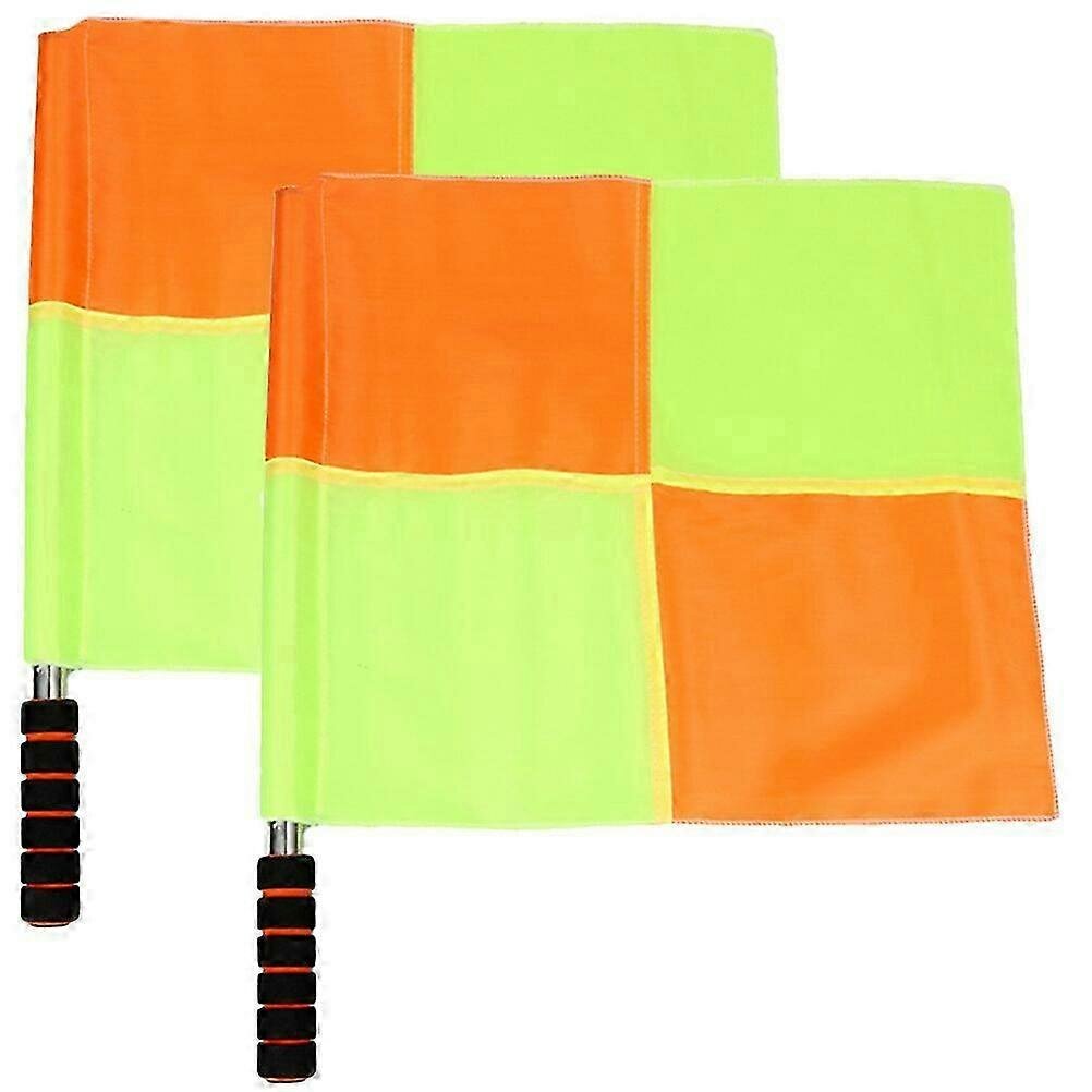 2 шт. Судейские флаги для уличных спортивных мероприятий, футбол, хоккей, матчи, флаги судей 49х40 см SZRH