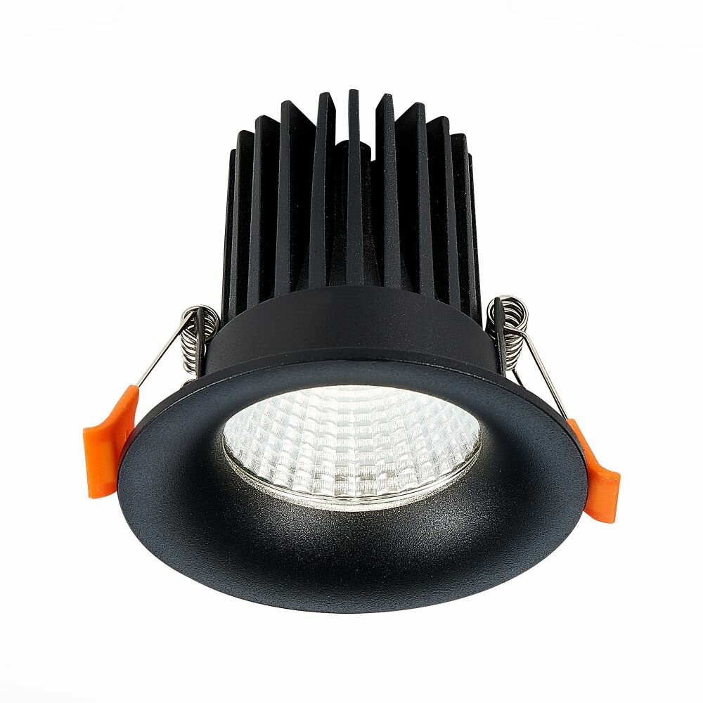 ST703.438.10 ST-Luce Св-к встр. Черный LED 1*10W 3000K 900Lm Ra>90 38° IP20 D85xH75 170-240V.
