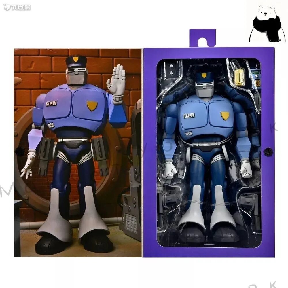 Коллекционная фигурка полиция Rex-1 / Черепашки-ниндзя NECA 54292 Teenage Mutant Ninja Turtles, ABS пластик, 18 см — фото 1