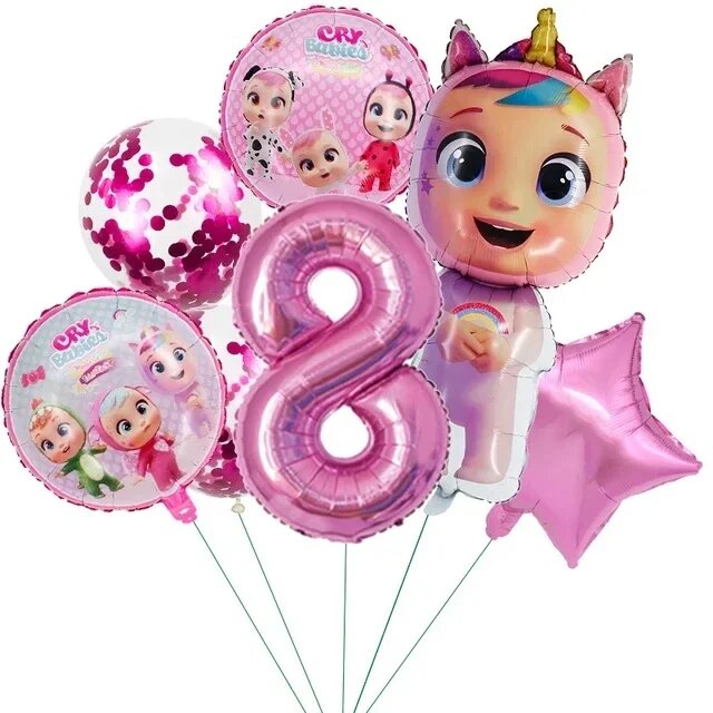 Набор шаров Cry Babies Magic Tears, 8 лет, 7 шт.