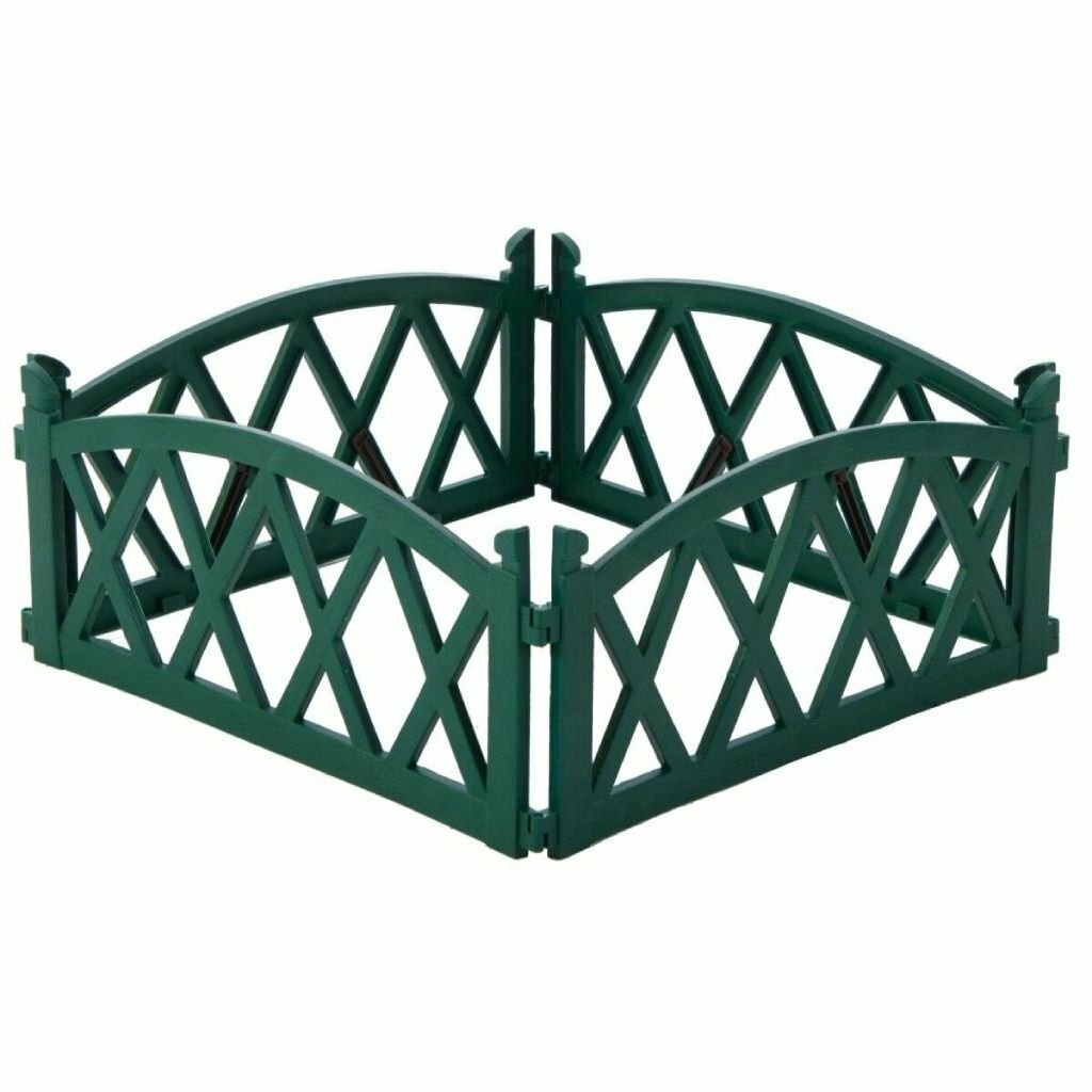 Забор декоративный пластмасса, Мастер сад, Арка, 26х240 см, зеленый