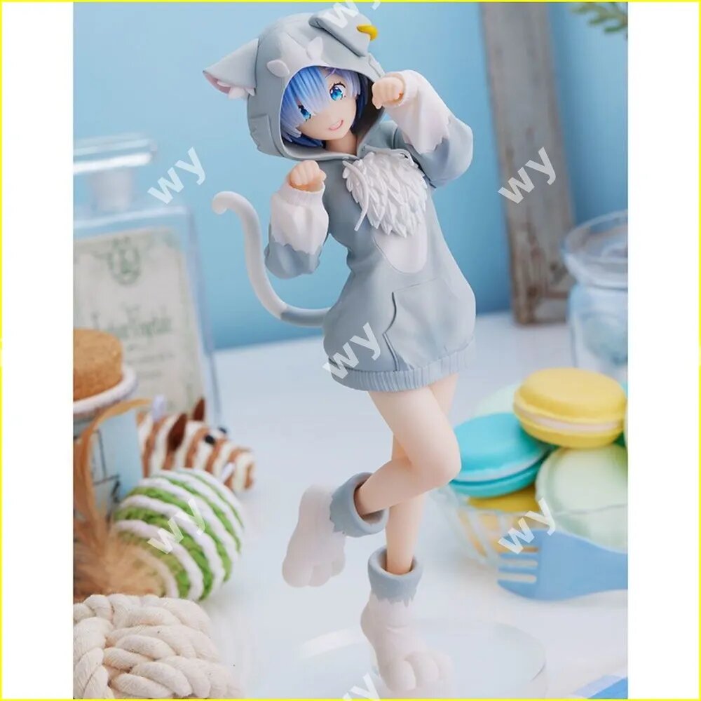 Эксклюзивная фигурка ReZero Rem 20 см с Puck, ABS пластик, коллекционная
