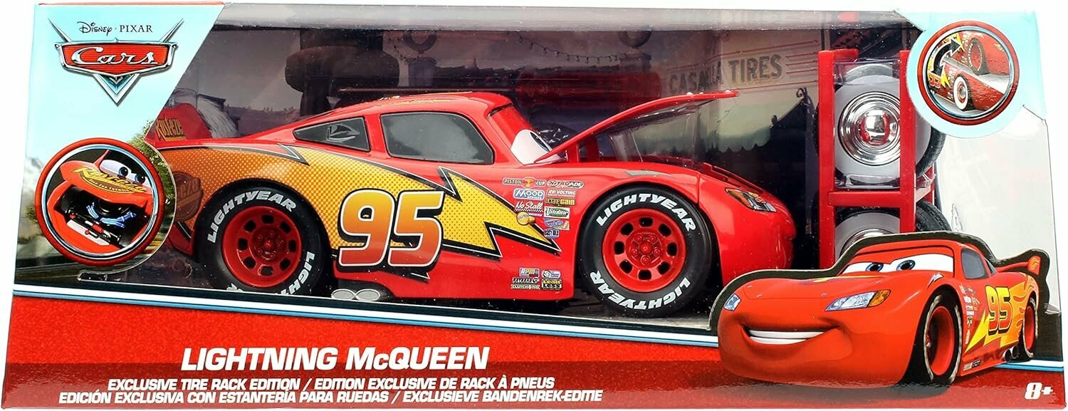 Jada 1:24 Scale Lightning McQueen , Сплавная модель автомобиля, подарки для мальчиков, коллекционные хобби, подарки на день рождения