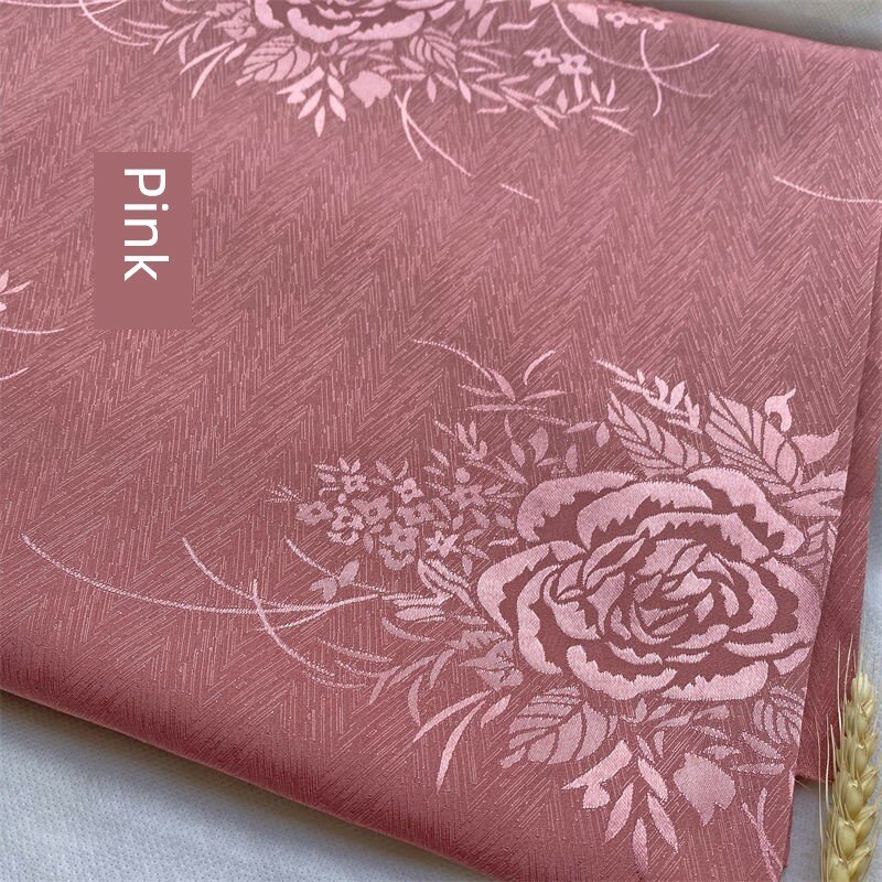 Ткань жаккардовая в рубчик, твил, в древнем стиле, для ханьфу, этнический жаккардовый шелк, ткань для юбки с эффектом