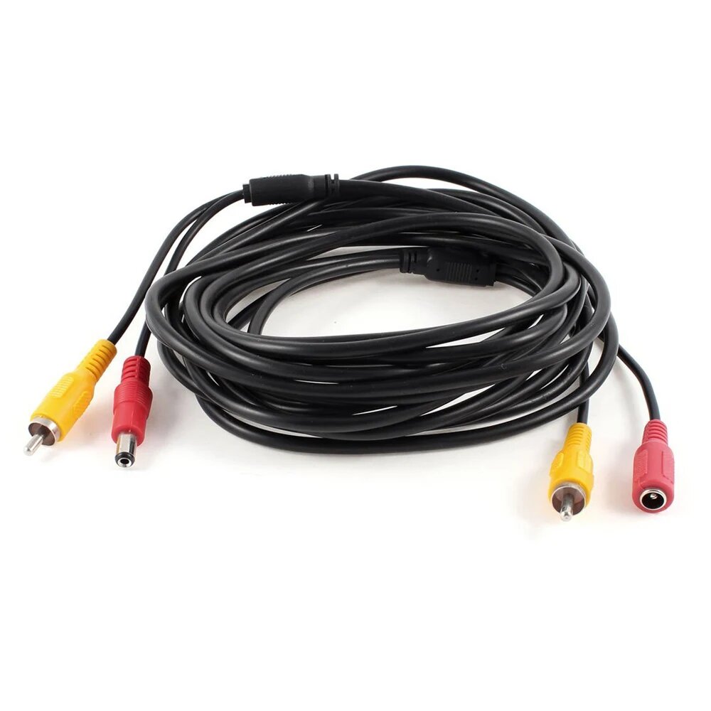 RCA Video AV DC кабель питания для камеры 5m