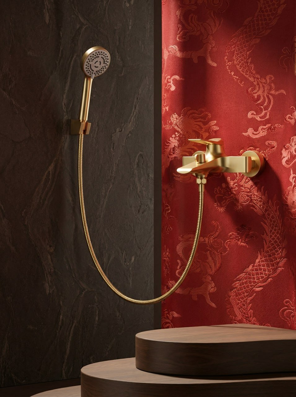 Смеситель для ванны с коротким изливом Shanghai Gold от бренда ESKO