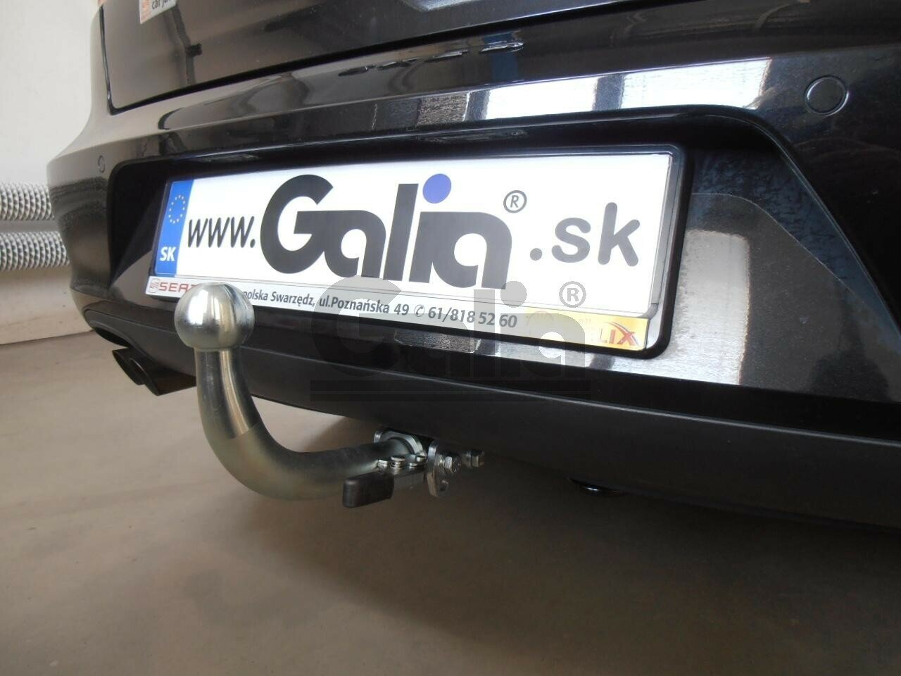 Оцинкованный фаркоп на Audi A4 седан/универсал (Avant) 2000-2007, включая 4WD (Quattro), SEAT Exeo седан/универсал 2009- (без электрики), Galia A036C