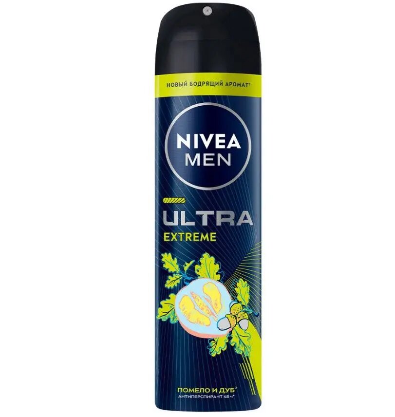 Дезодорант-антиперспирант Nivea Men спрей для тела Ultra Extreme, 150мл