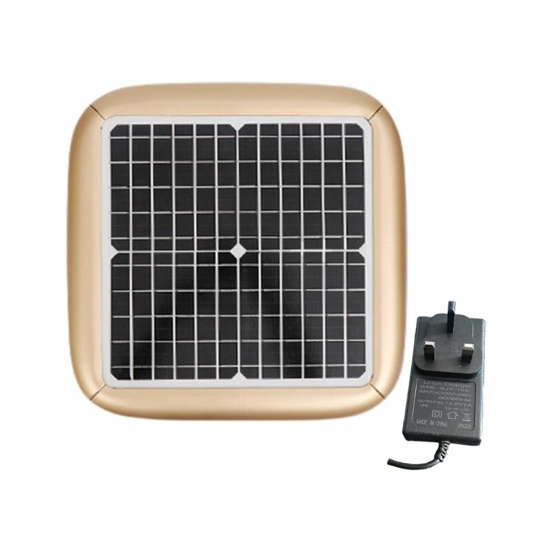 (1 шт.) Автоматический чехол на авто с пультом и солнечной панелью 4400mah (Enhanced, US) - золотой (аккум.)