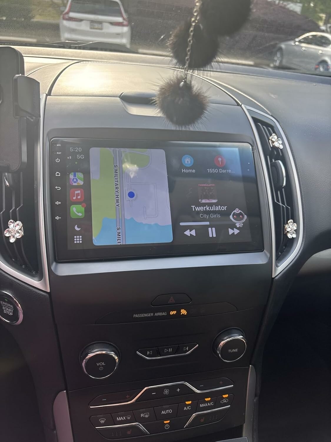 Автомобильная стереосистема 4 + 64G 9 дюймов для Ford Edge 2015-2018 с GPS Navi 2017 2016 с Carplay/Android 13 Auto