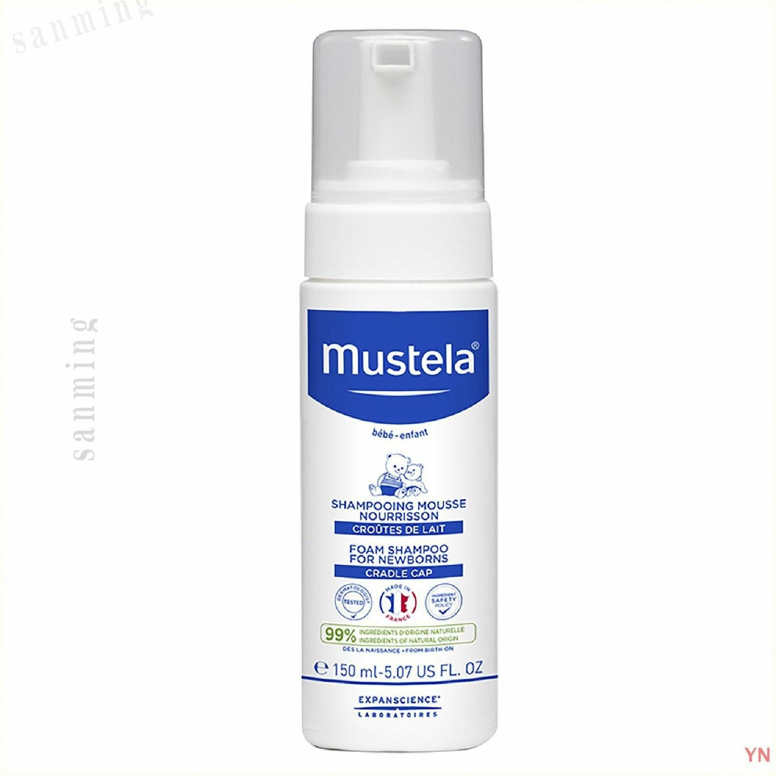 Mustela Шампунь-пенка от "молочных корочек" для новорожденных, 150 мл