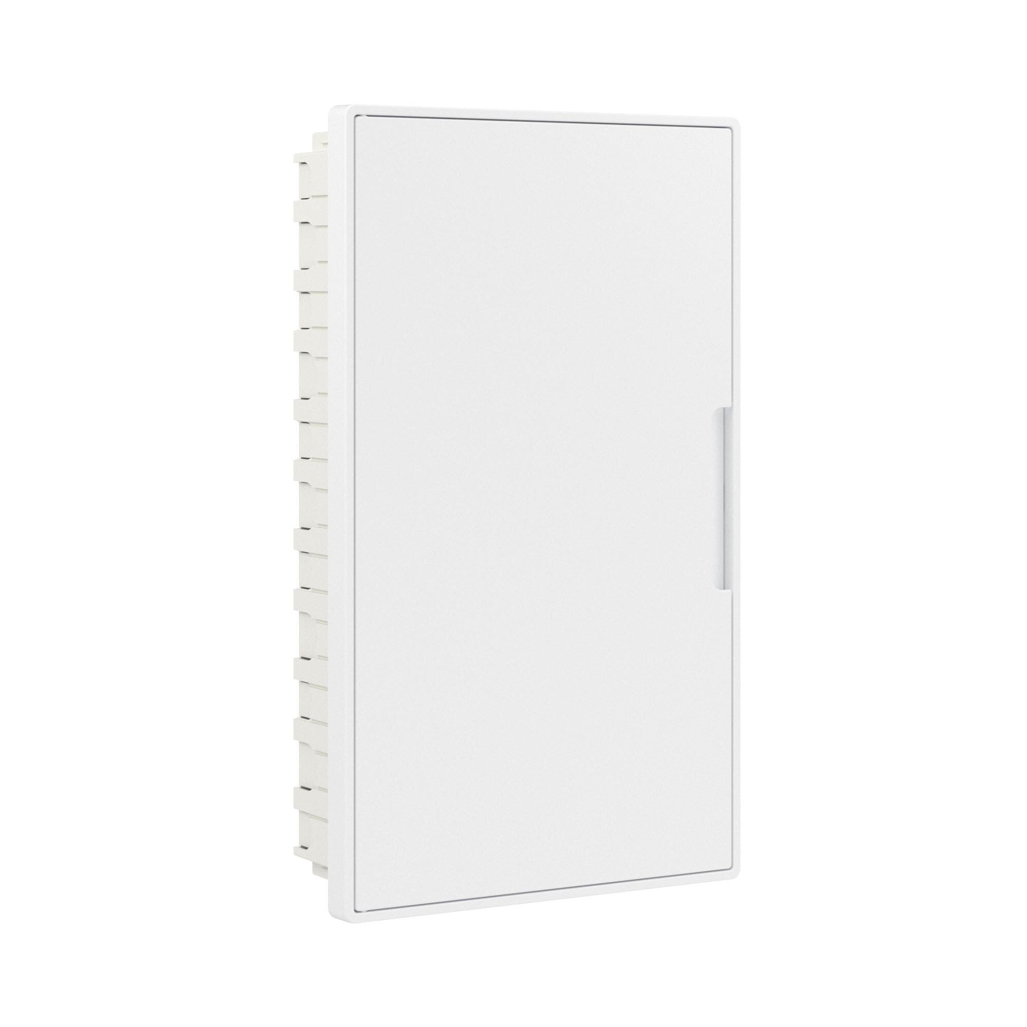 Щиток 36 мод встраиваемый FRAME белый с белой дверцей, с 4 шинами PEN