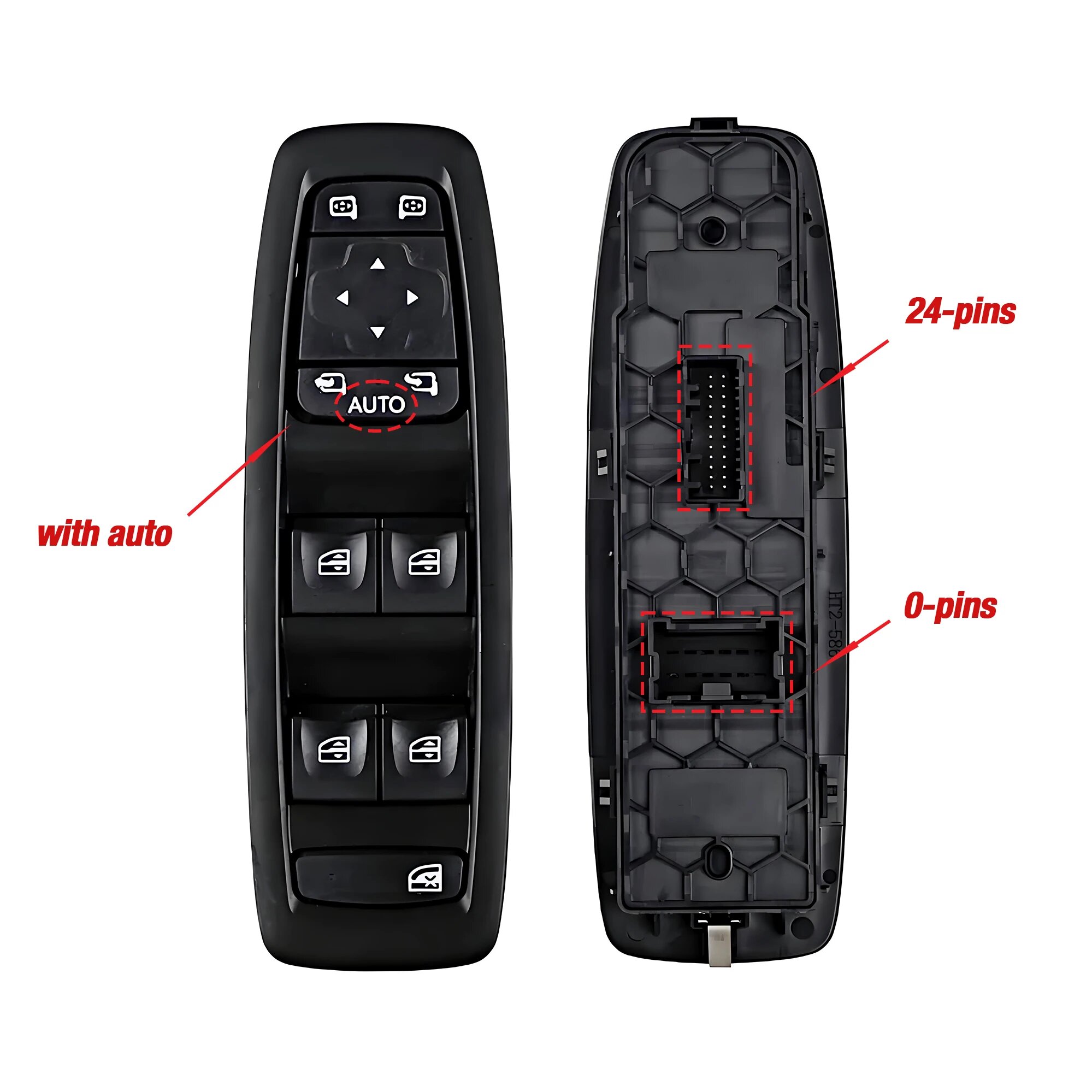 254012952R 24 контакта для Renault Megane 4 Kadjar Scenic Talisman 2015-2023, электрическая главная панель управления стеклоподъемником