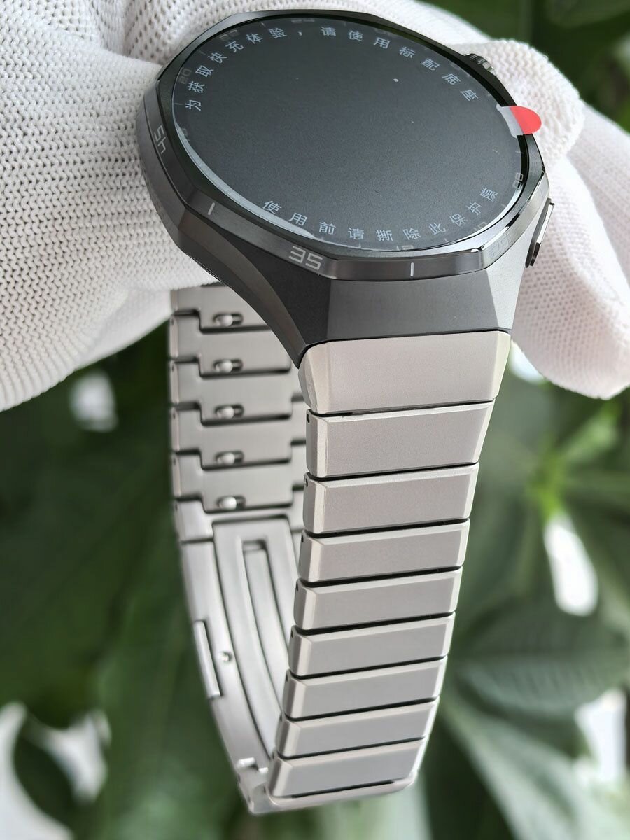Титановый ремешок для часов Huawei Watch GT6 Pro 46 мм, Pегулируемый быстросъемный Металлический браслет