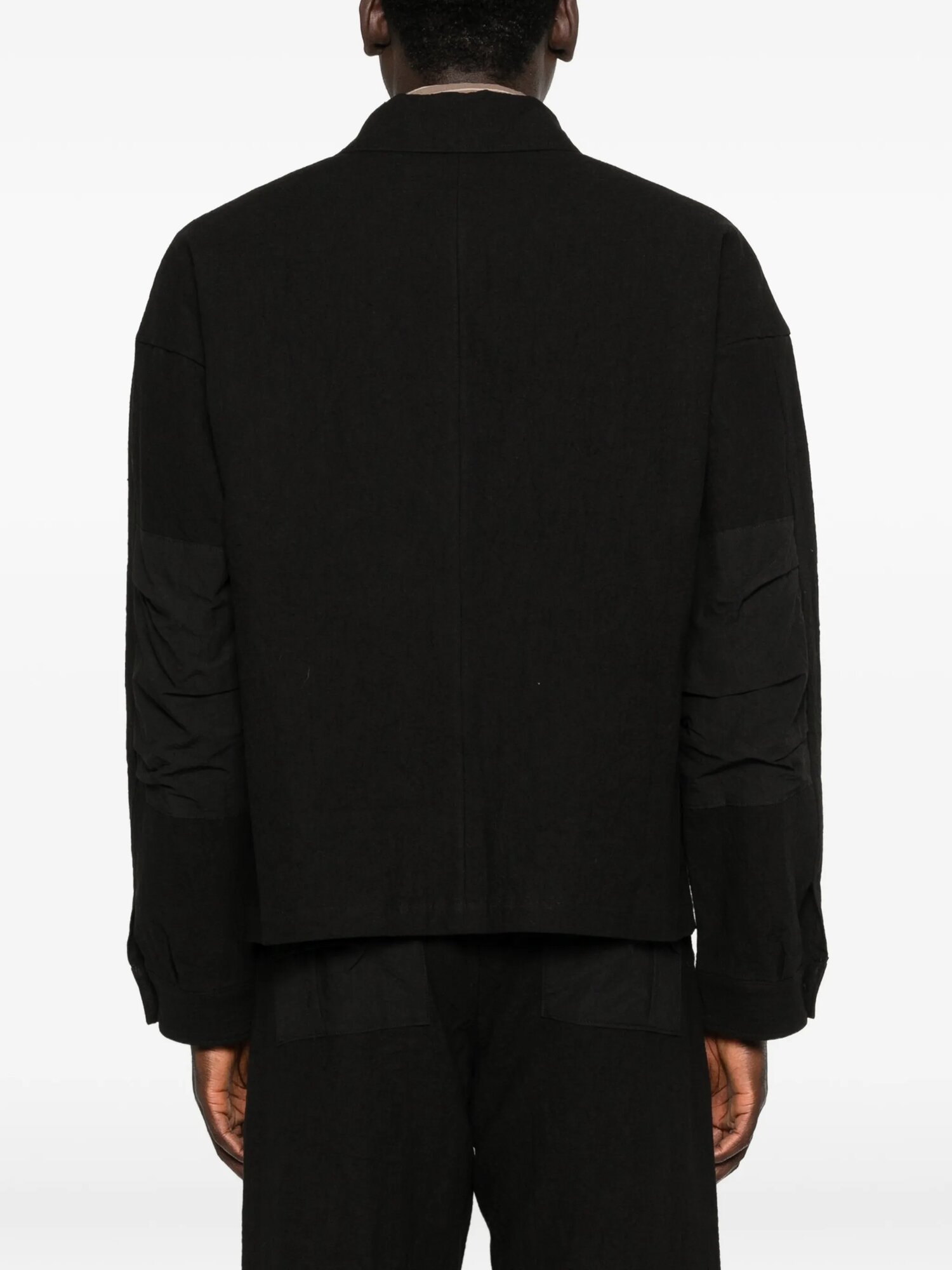 Рубашка Individual Sentiments Button patch pocket shirt, размер 4, black / black — фото 1