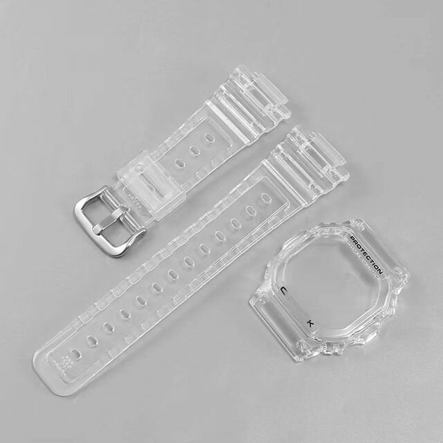 Ремешок и корпус для Casio DW-5600/GW-5000/GWX-5600 — совместимый смоляной комплект с застежкой и инструментами