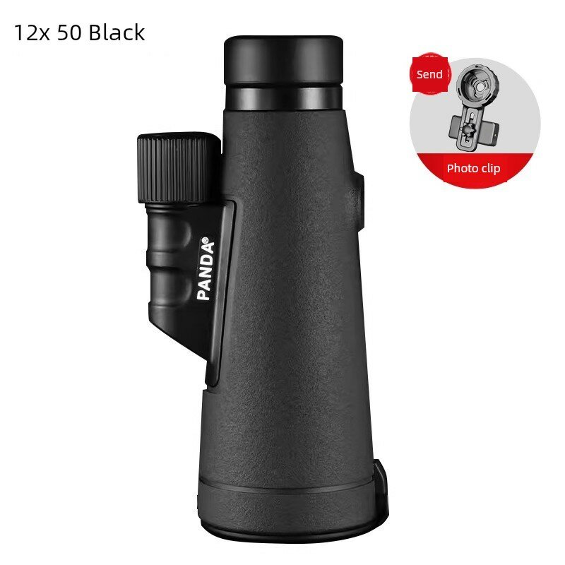 Mingrui D 12X50 Стандартный монокуляр с линзой ED, IPX7 водонепроницаемый, черный