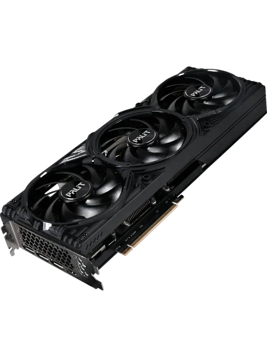 Видеокарта Palit "GeForce RTX 5070 Ti", 3 вентилятора, черный