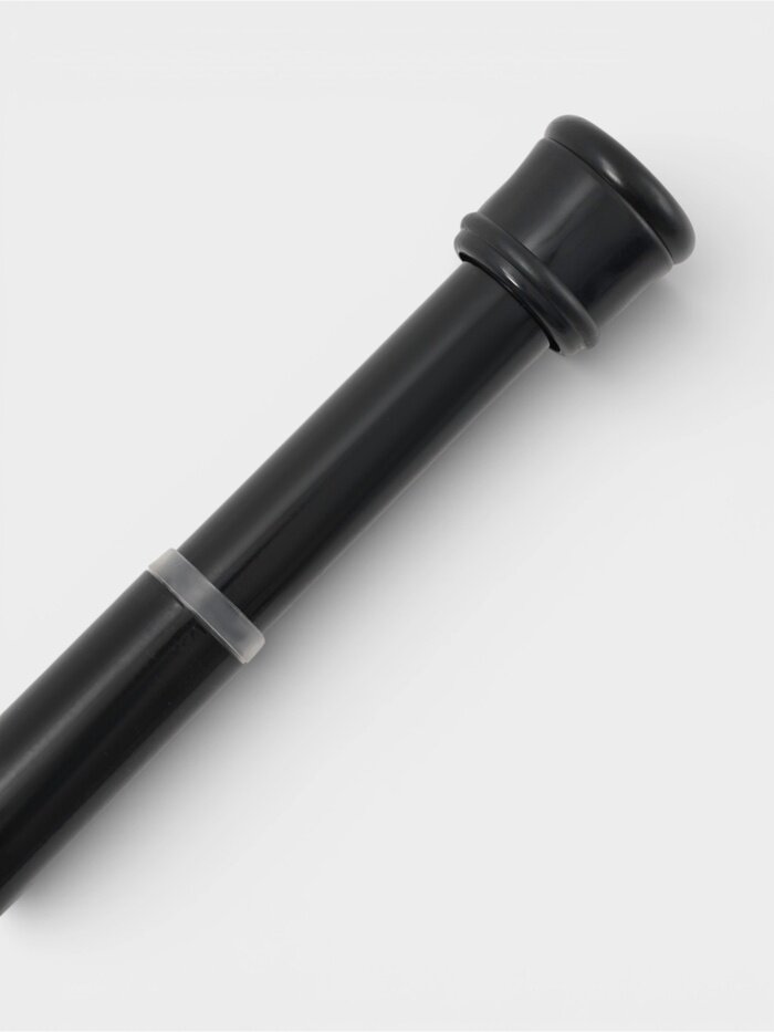 Карниз для ванной «Доляна», телескопический, 110-200 см, стальной, черный