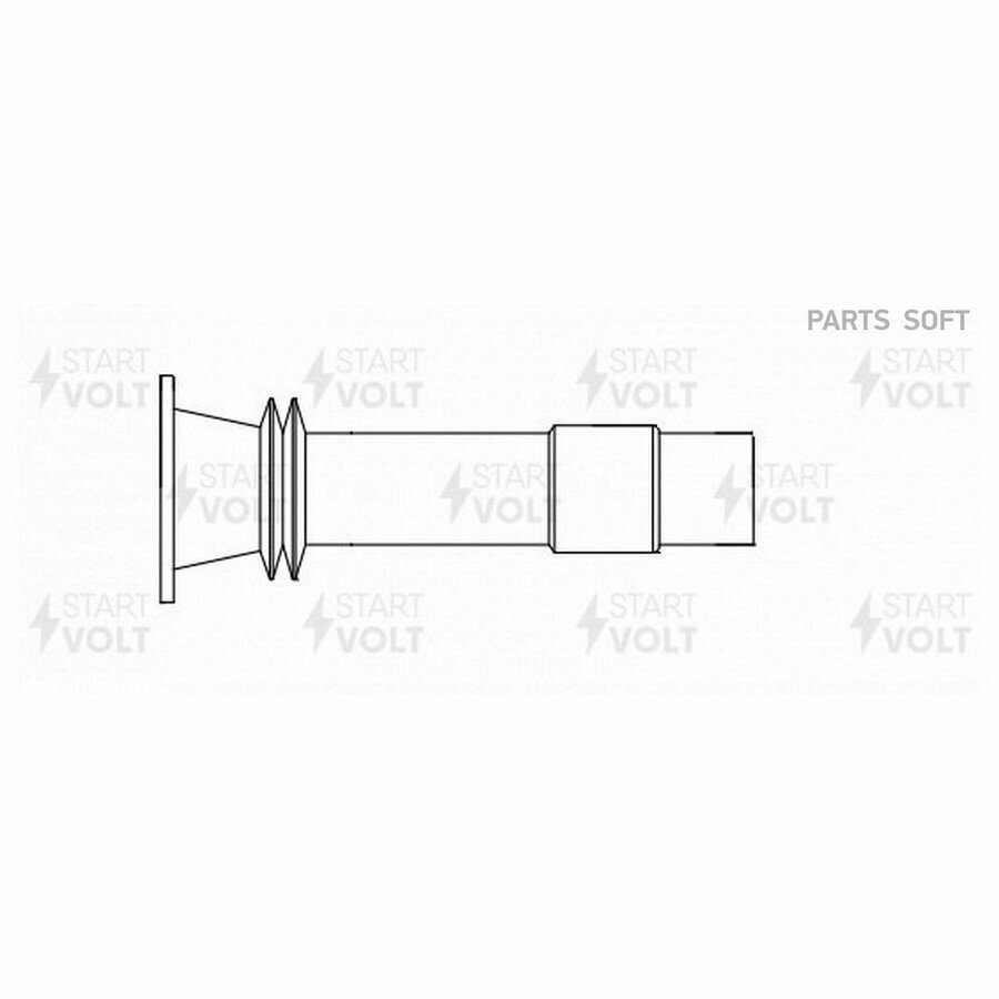 Наконечник катушек зажигания Opel Astra H 04-, Astra G 98-, Vectra B 95-, Corsa C 00- StartVolt STARTVOLT STC0515 | цена за 1 шт