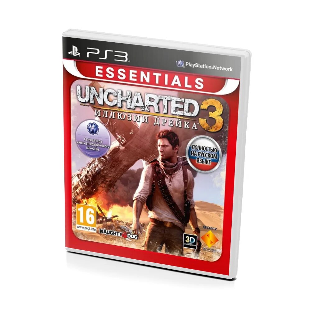 Uncharted 3 Иллюзии Дрейка Essentials (PS3, рус.)