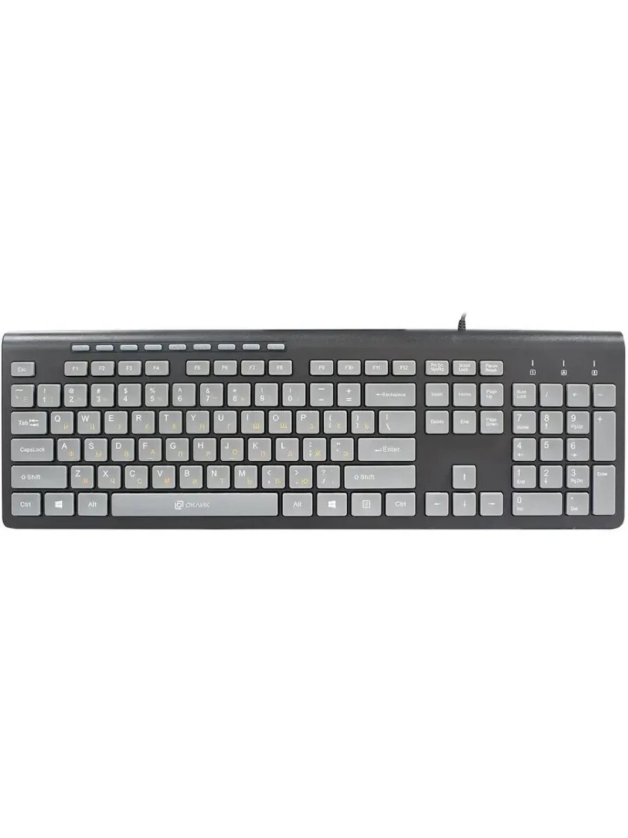 Клавиатура Oklick 480M, USB, черный серый [1067199]