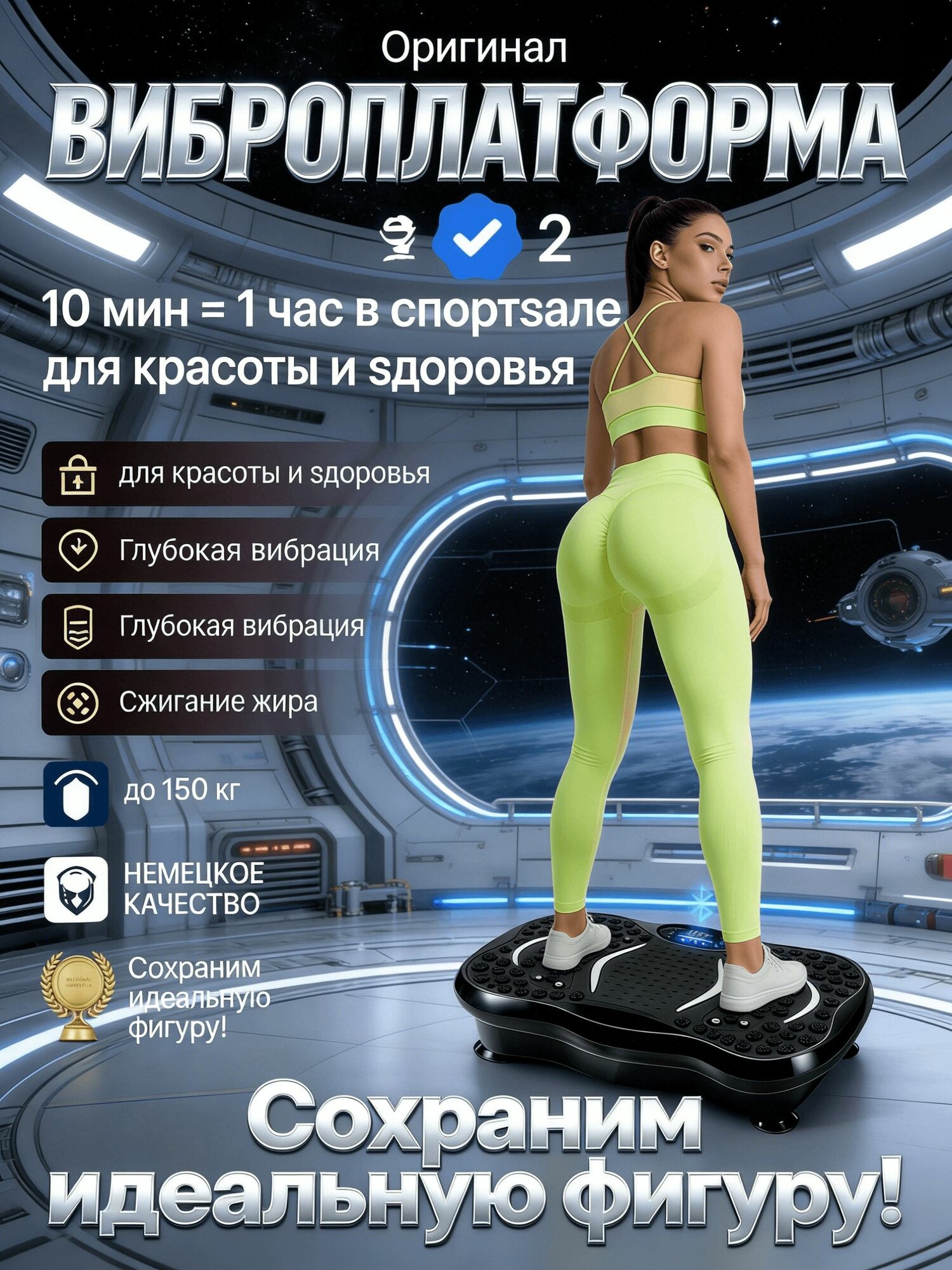 Виброплатформа для похудения, кардио тренажер домашний, электрический антицеллюлитный массажер, виброплатформа тренажер для похудения, нагрузка 150 кг, 120 скоростей