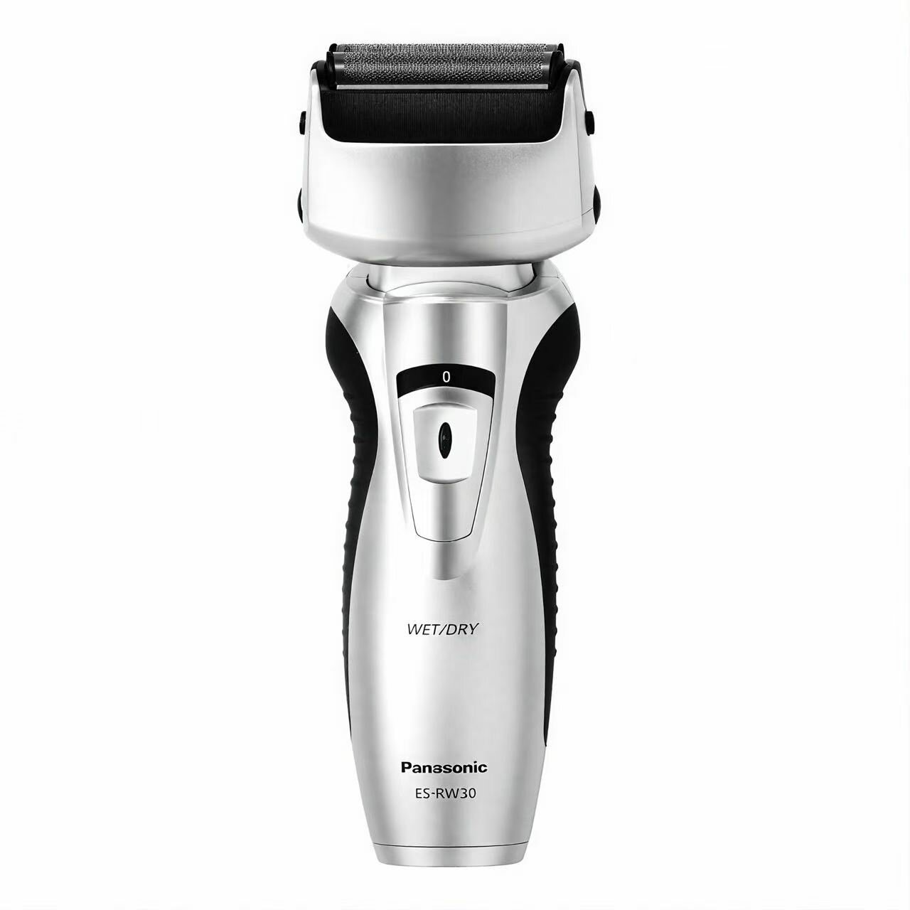 Электробритва мужская Panasonic RW30 silver, роторная, сухое бритьё, автономное питание