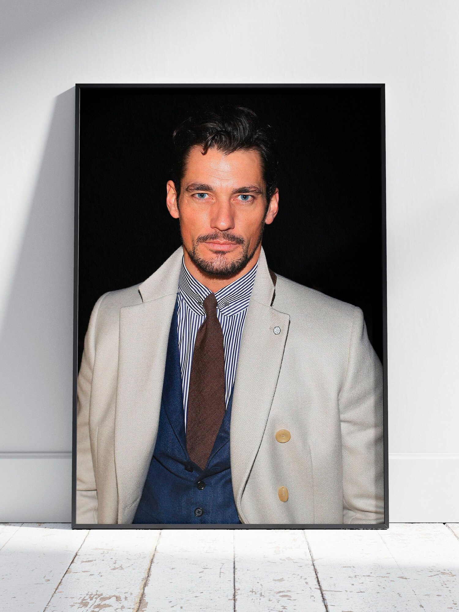 Плакат на стену для интерьера Дэвид Ганди (David Gandy 25) - Постер по модели и эстетике формата A4 (21x30 см)
