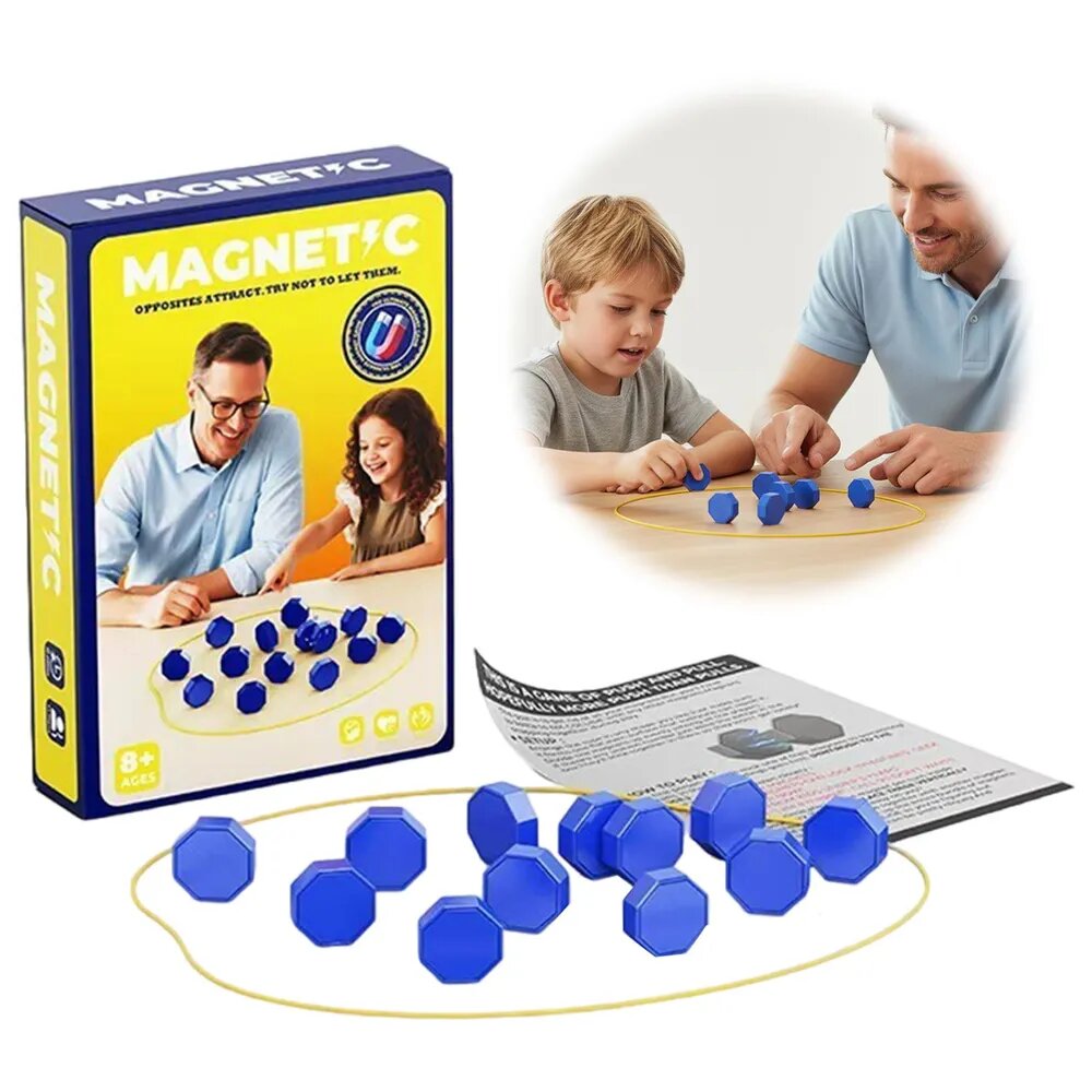 Магнитные шахматы настольные, 20 фигур, регулируемый ремешок