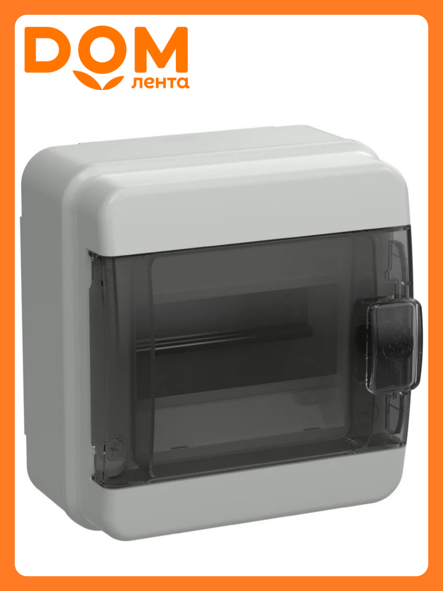 Корпус пластиковый IEK TEKFOR КМПн-6 IP65 черная прозрачная дверь