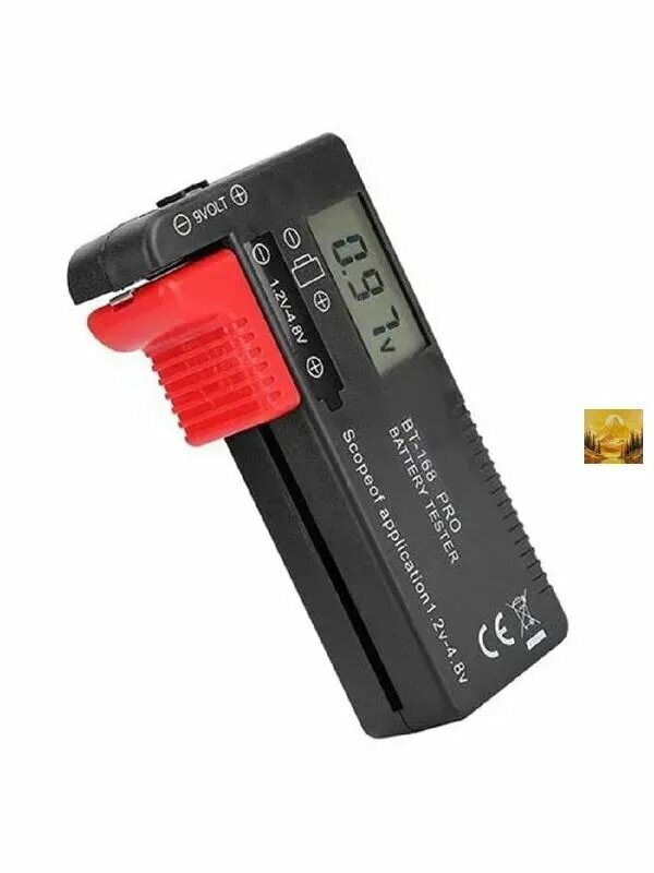 BT-168 PRO Тест ёмкости батареи Цифровая проверка Пластиковый портативный AA 1.5V 9V