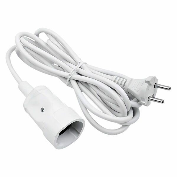 Удлинитель Uniel UL-00013683 YX10-101 /UCK-1N/2x1,00/3M WHITE 3м