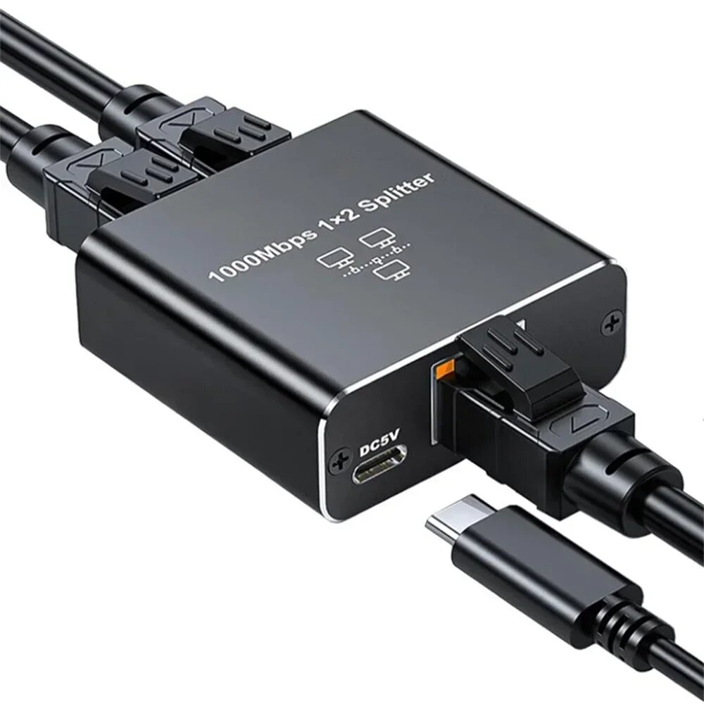 Гигабитный Ethernet RJ45 Splitter 1To4, Сетевой Кабель-адаптер Для ПК, ТВ-приставки, Маршрутизатора, Острый Кабель