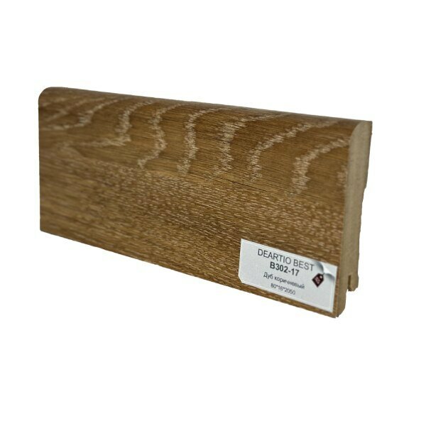 Плинтус Deartio Best Дуб коричневый B302-17, 1 шт.