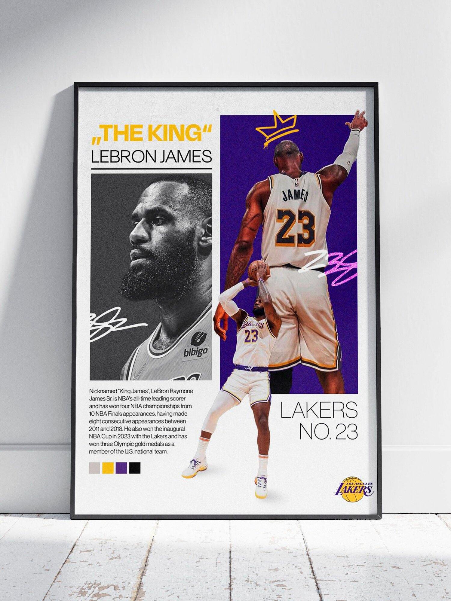 Плакат на стену для интерьера Леброн Джеймс (LeBron James 11) - Постер по спорту и физической активности формата A4 (21x30 см)