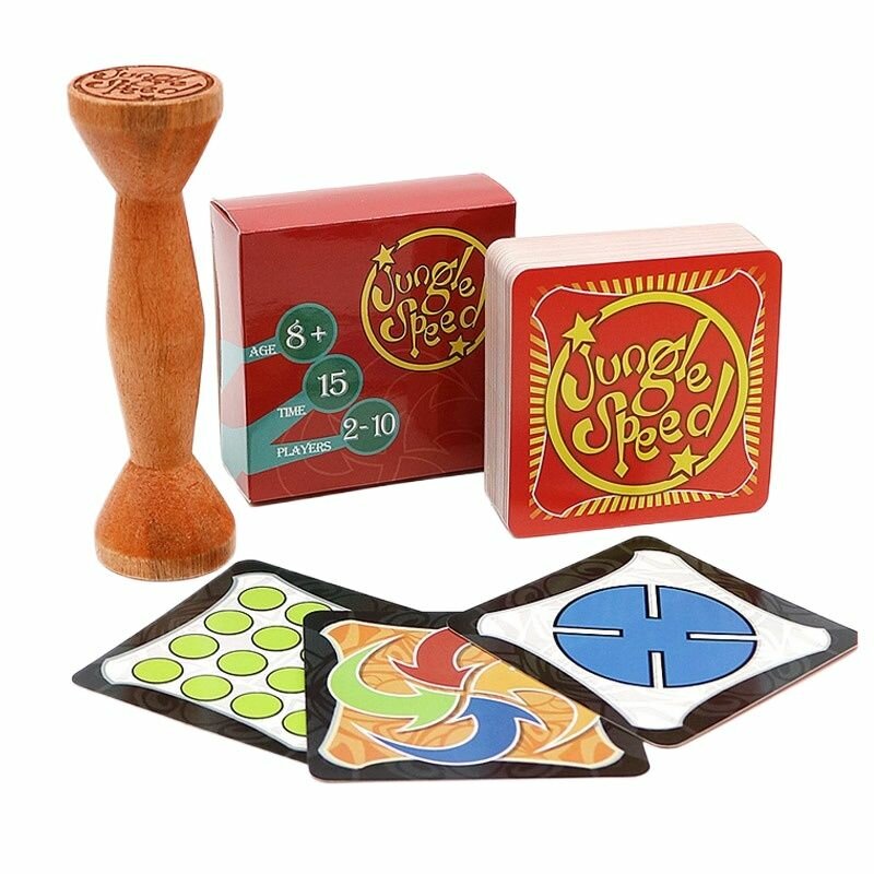 "Jungle Speed"Скорость джунглей настольная вечеринка веселая карта игра английский