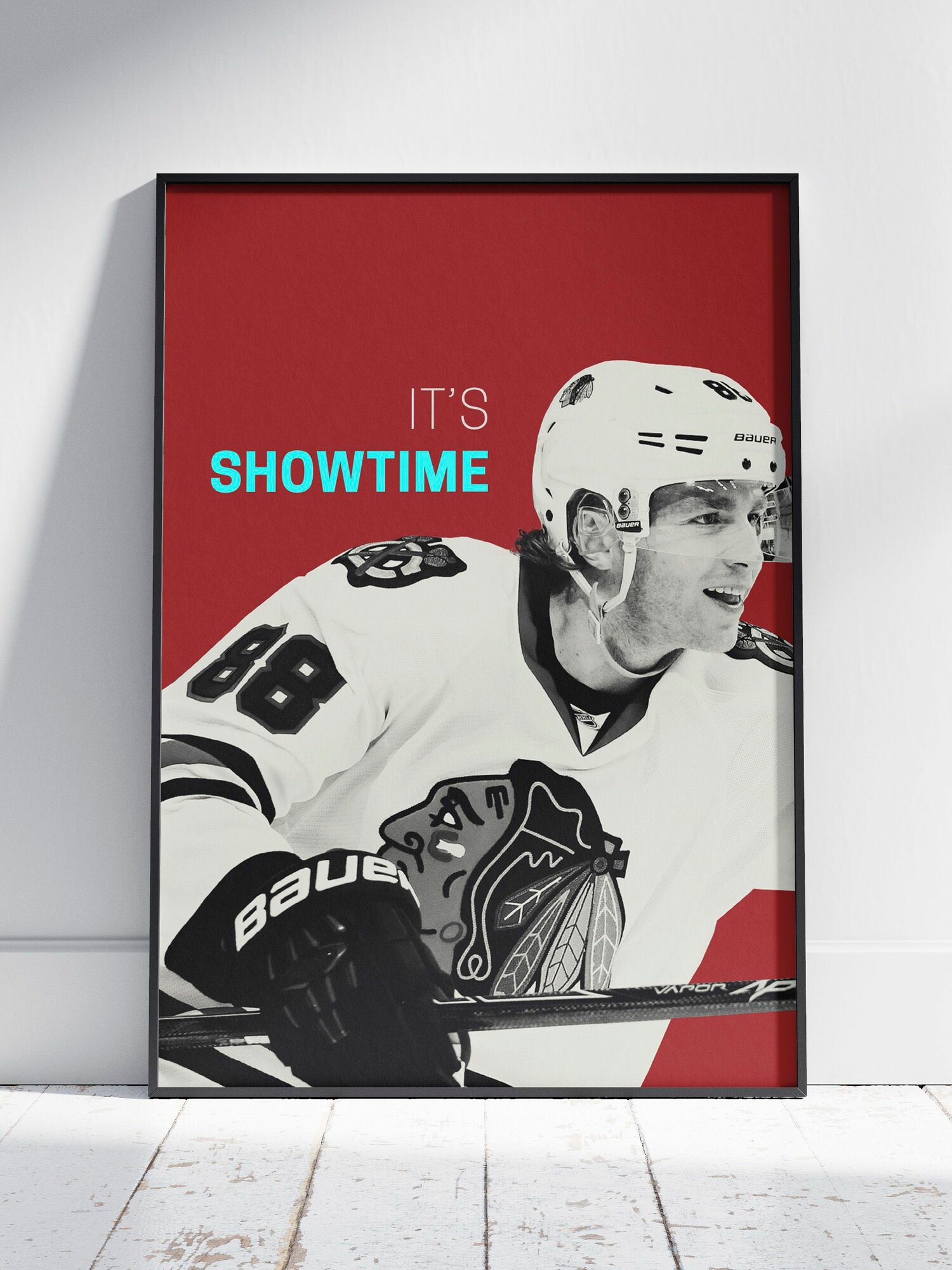 Плакат на стену для интерьера Легенды Хоккея (Патрик Тимоти Кейн - Patrick Kane 2) - Постер по спорту и физической активности формата A3 (30x42 см)