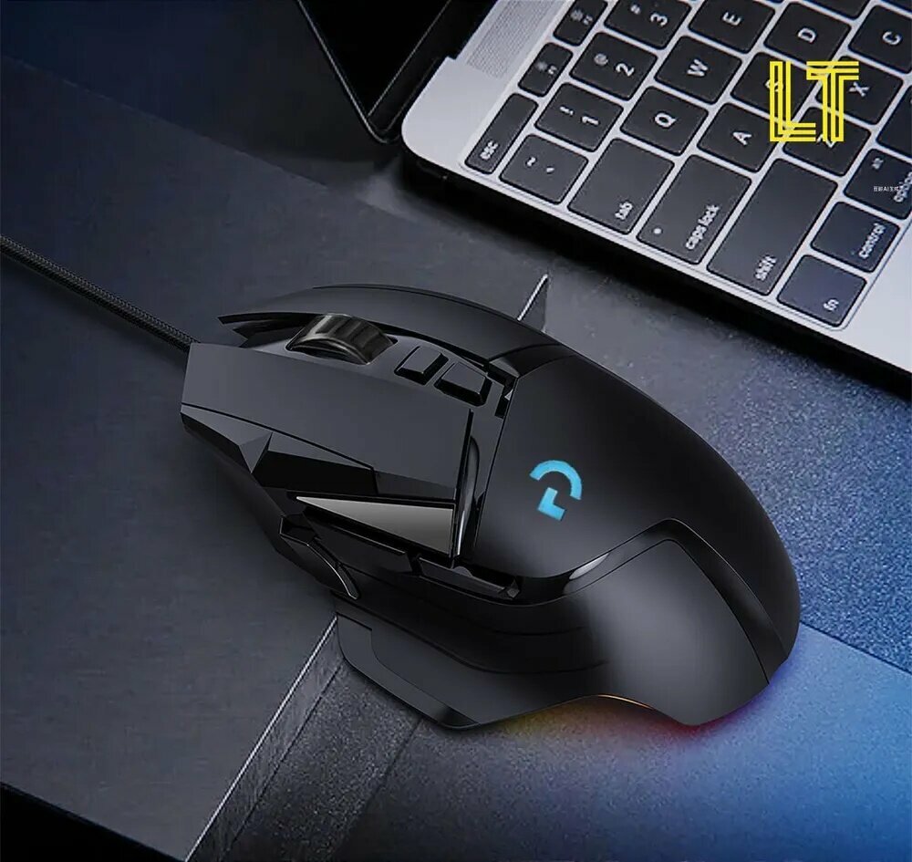 Игровая мышь проводная G502 HERO, черный