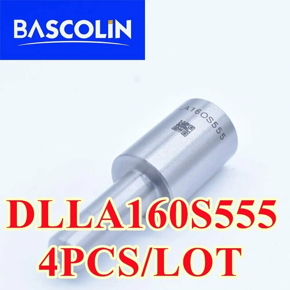Комплект из 4 форсунок для дизельного впрыска топлива Bascolin Pаспылитель 4 шт./лот DLLA160S555, 0433271263 для дизельного двигателя Lombardini 3LD, форсунка 0432281769.