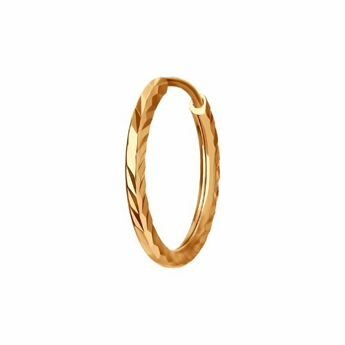 Серьги конго, красное золото, 585 проба